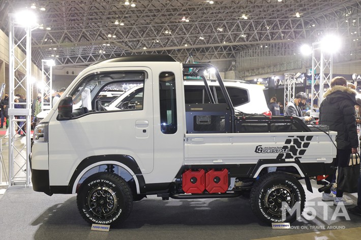 ハイゼットトラック ジャンボをオフロード感たっぷりにカスタムしたCAR STYLEの「AGETORA CRUSER（アゲトラ・クルーザー）」【東京オートサロン2023】(画像ギャラリー No ...