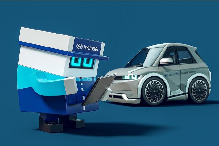 Hyundai、4月18日より「モバイルサービスカー（通称：Hyundai Qちゃん）」稼働開始 専用車両でモバイルサービスを強化。(画像 ...