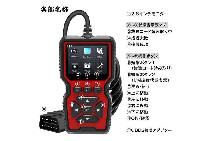 3万6千件のエラーコード情報内蔵の日本語対応で高性能ODB2車両診断機ODB-DIA02が販売開始(画像ギャラリー No.2) | 【業界 ...