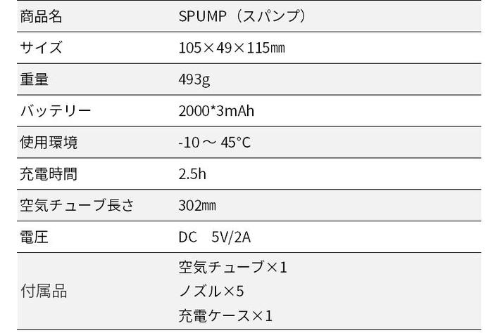 高性能と小型軽量を両立した電動空気入れ「SPUMP」が本日Makuakeにて初登場！(画像ギャラリー No.2) | 【業界先取り】業界 ...