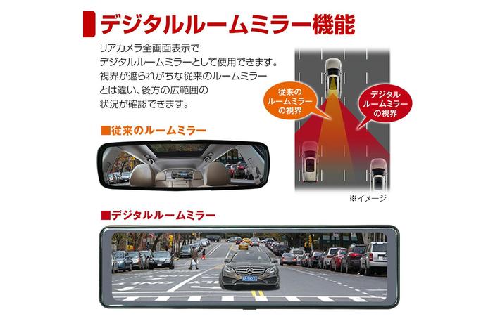 MAXWINからズーム機能搭載の爆光ミラー型前後ドライブレコーダーMDR-G012がネット通販限定で登場(画像ギャラリー No.6 ...