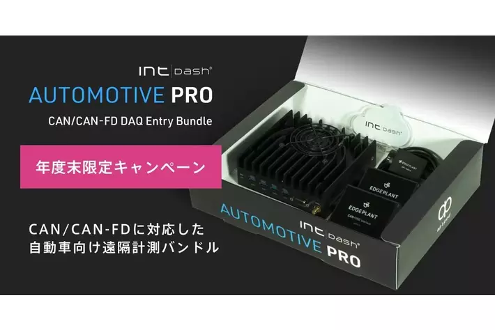 年度末キャンペーン限定 計測バンドル「intdash Automotive Pro CAN DAQ Entry Bundle」をリリース ...