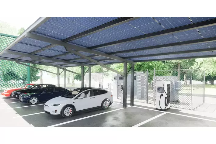 afterFIT、双日、ミライト・ワンが磯子カンツリークラブに先進的なグリーンソリューションを提供 蓄電池・EV充電スタンド併設型ソーラーカーポートを導入|【業界先取り】業界ニュース・自動車 ...