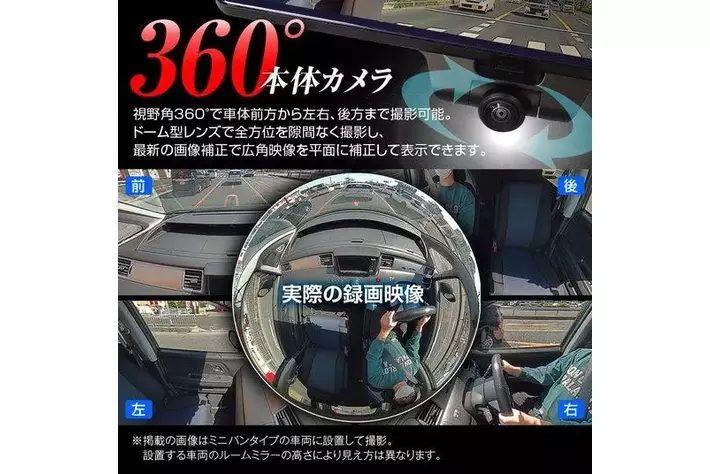 MAXWINの新製品360°カメラ+超滑らか60fpsリアカメラのデジタルインナーミラーが先着50名限定で3000円OFFのキャンペーンを実施！(画像ギャラリー No.4) | 【業界先取り ...